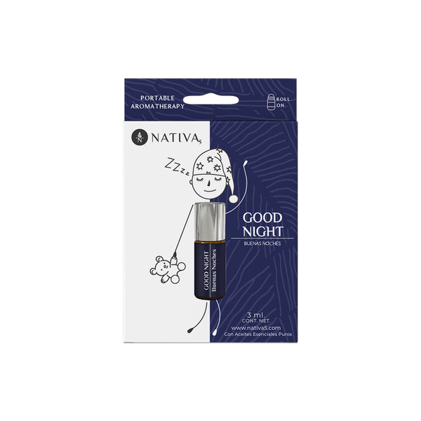 GOOD NIGHT Roll On - Portable Aromatherapy 3ml - NATIVA5